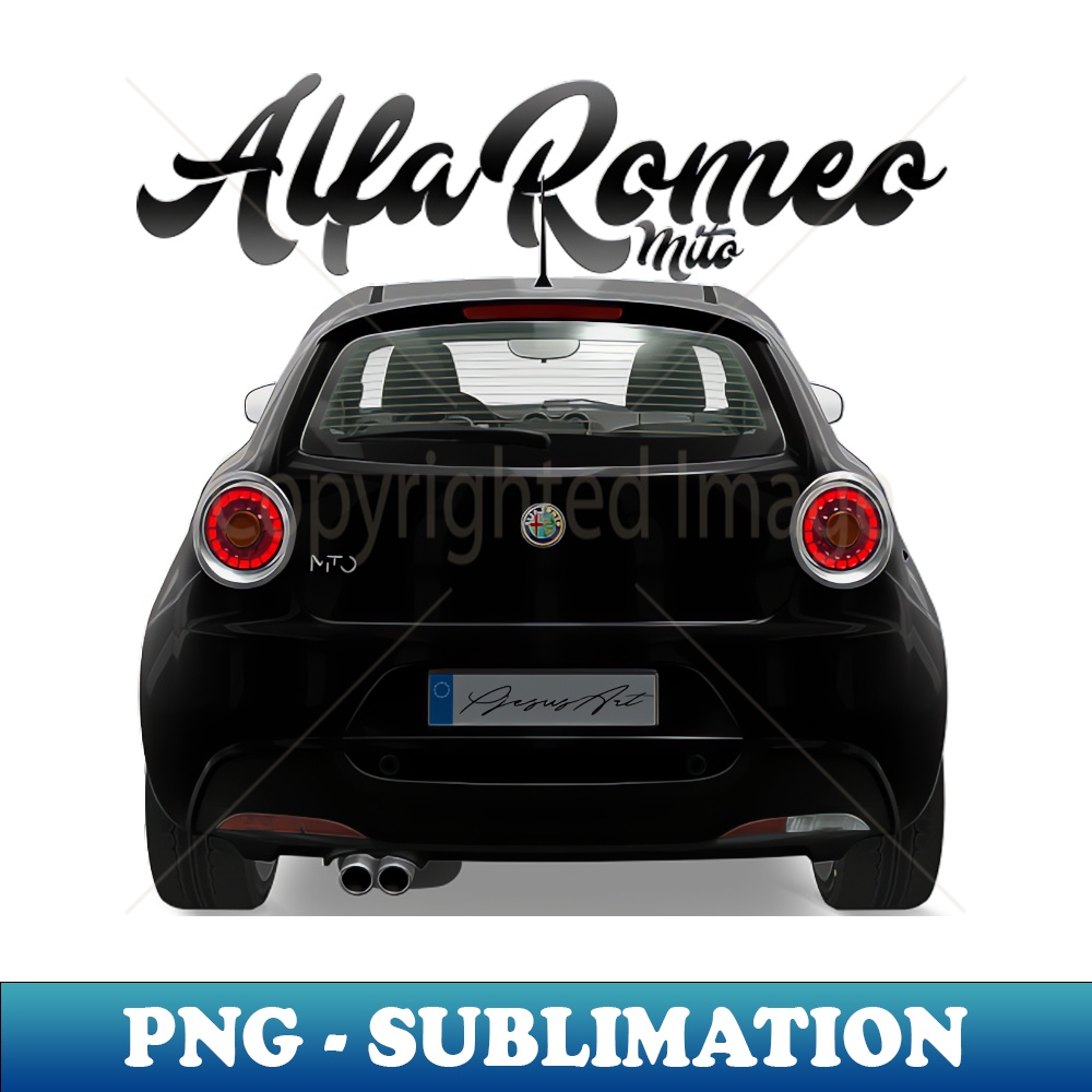 ALFA ROMEO Mito black back - Special Edition Sublimation PNG | Inspire ...