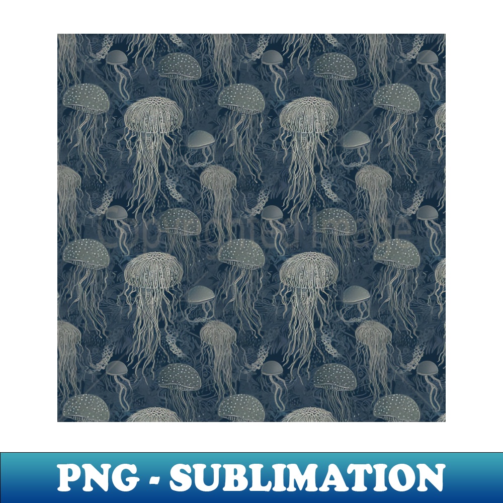 Jellyfish Seamless Pattern Jelly Fish Aquatic Marine Water A | Inspire ...