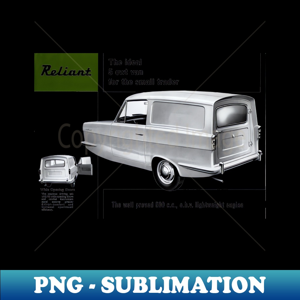 RELIANT 5CWT THREE WHEELED VAN - advert - Aesthetic Sublimat | Inspire ...