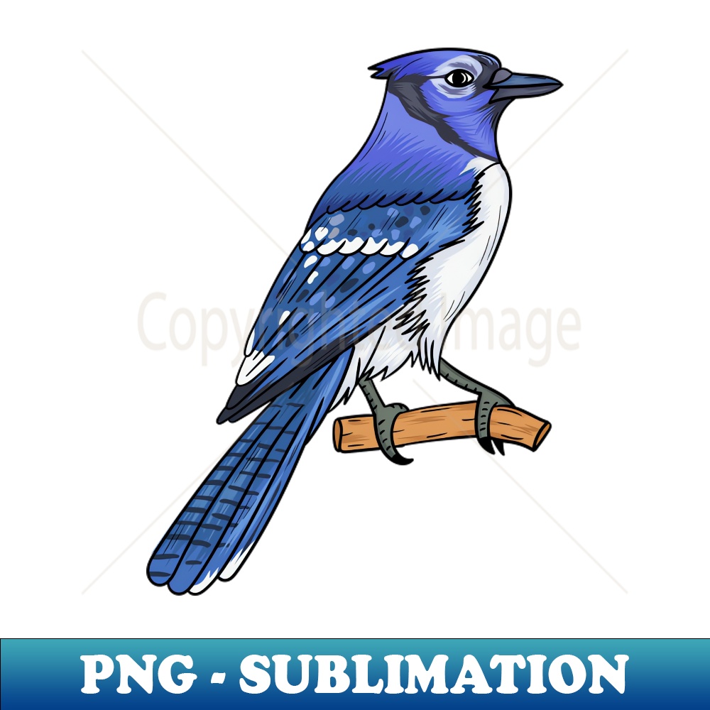 Blue jay bird cartoon illustration - Professional Sublimatio | Inspire ...