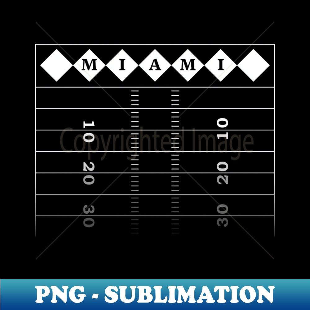 Miami Endzone Vintage Throwback - PNG Transparent Sublimatio - Inspire ...