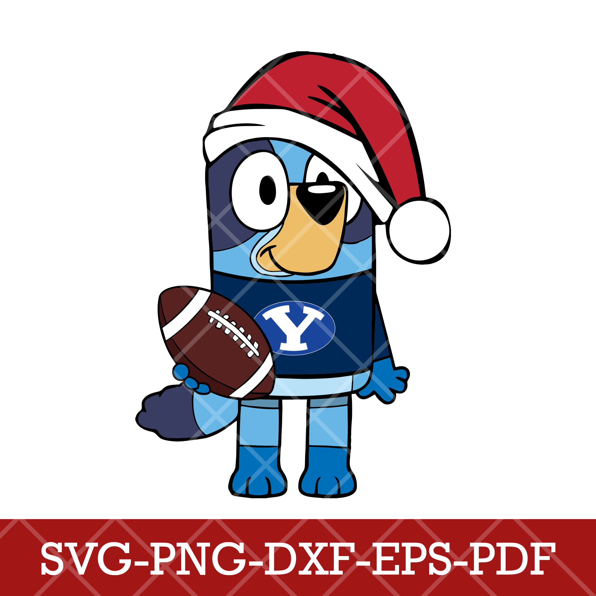 BYU Cougars_NCAA Bluey 6,SVG,DXF,EPS,PNG,digital download,cr | Inspire ...