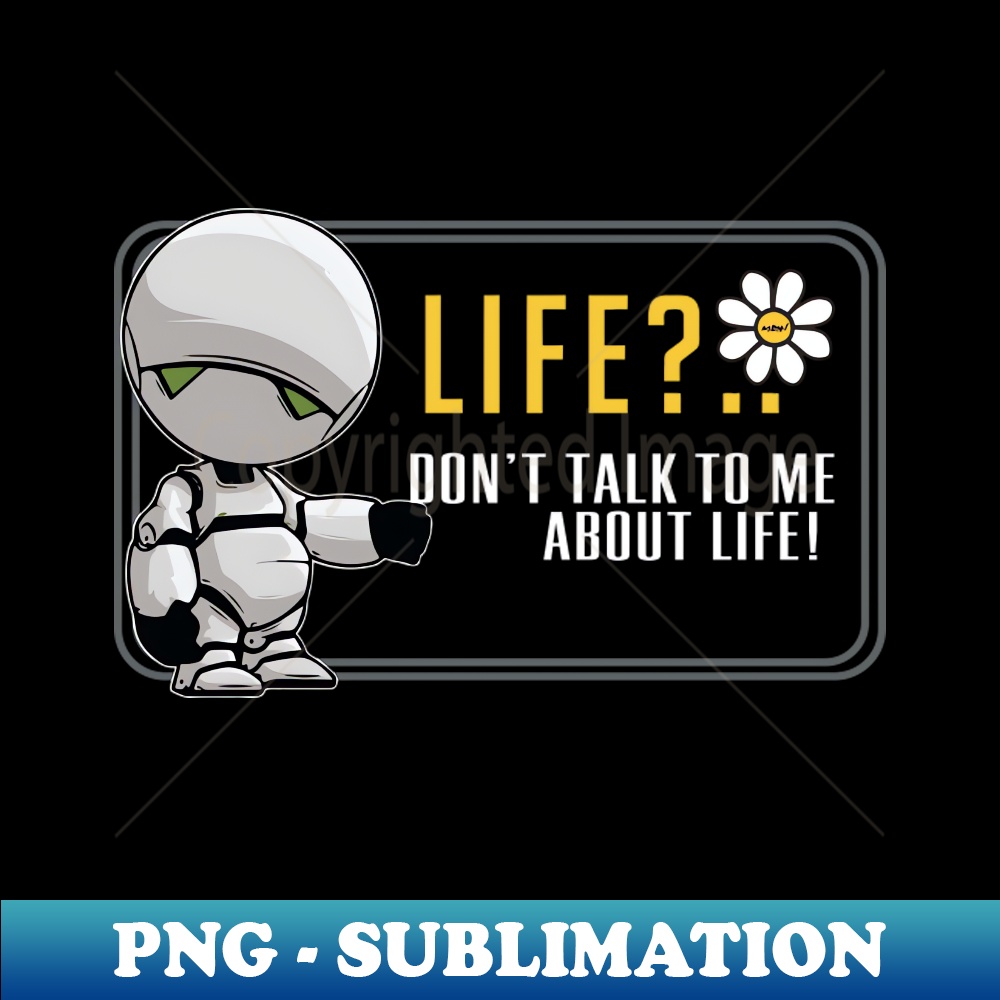 Hitchikers Guide Movie Marvin Life - High-Resolution PNG Sub - Inspire ...