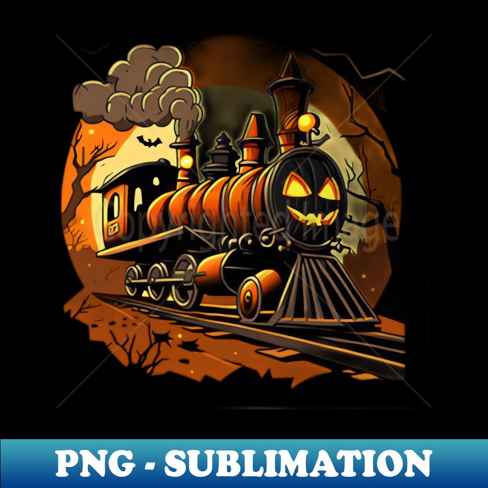 train pimpkin - Instant PNG Sublimation Download - Bring You - Inspire ...