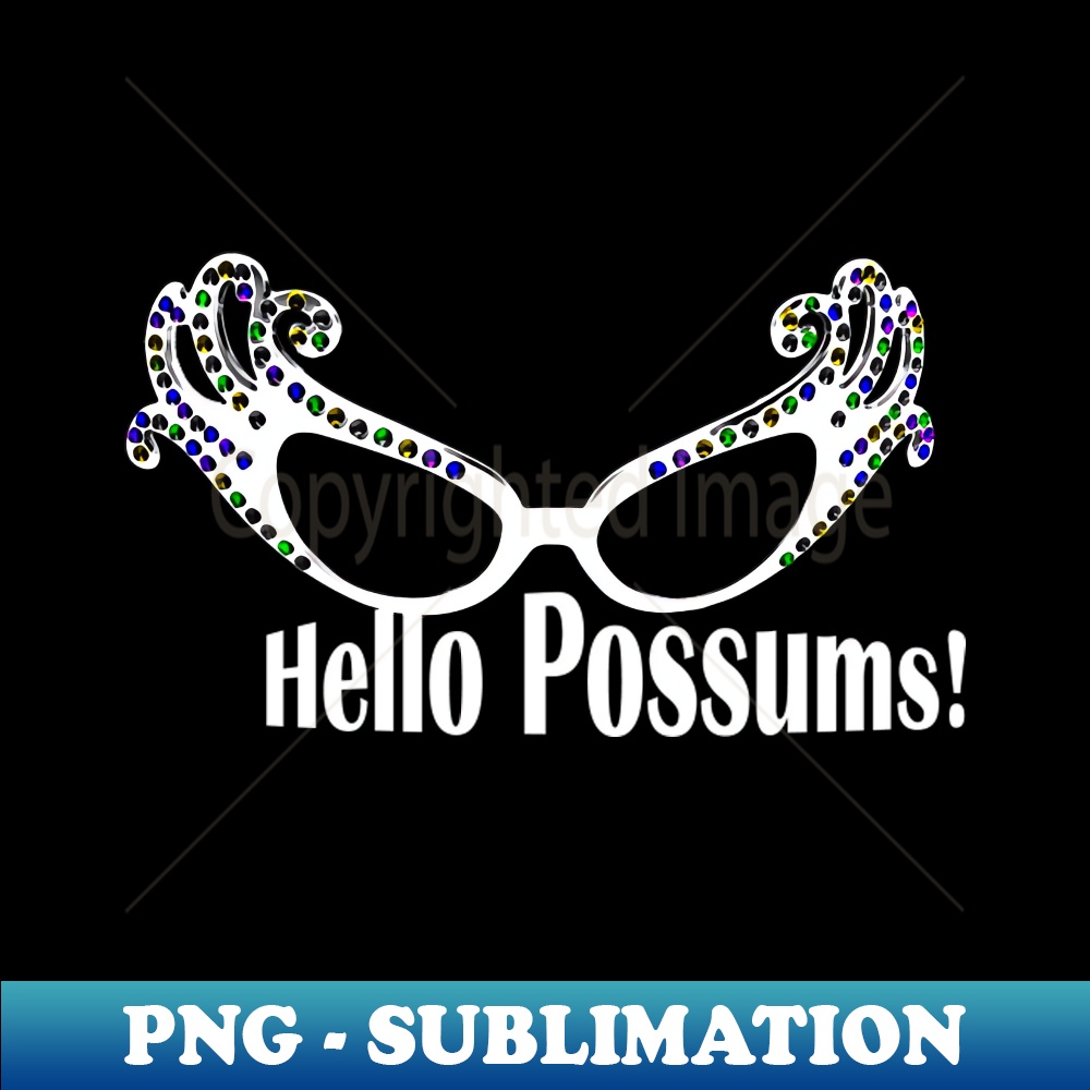 Hello Possums white text - Unique Sublimation PNG Download - | Inspire ...