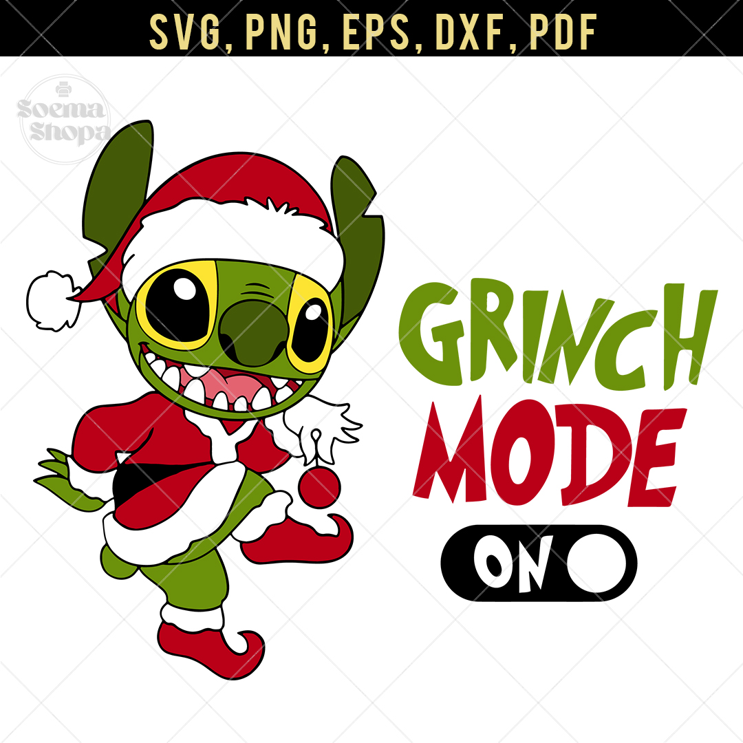 Christmas Stitch Grinch on SVG, Monster Christmas SVG Clipar - Inspire ...