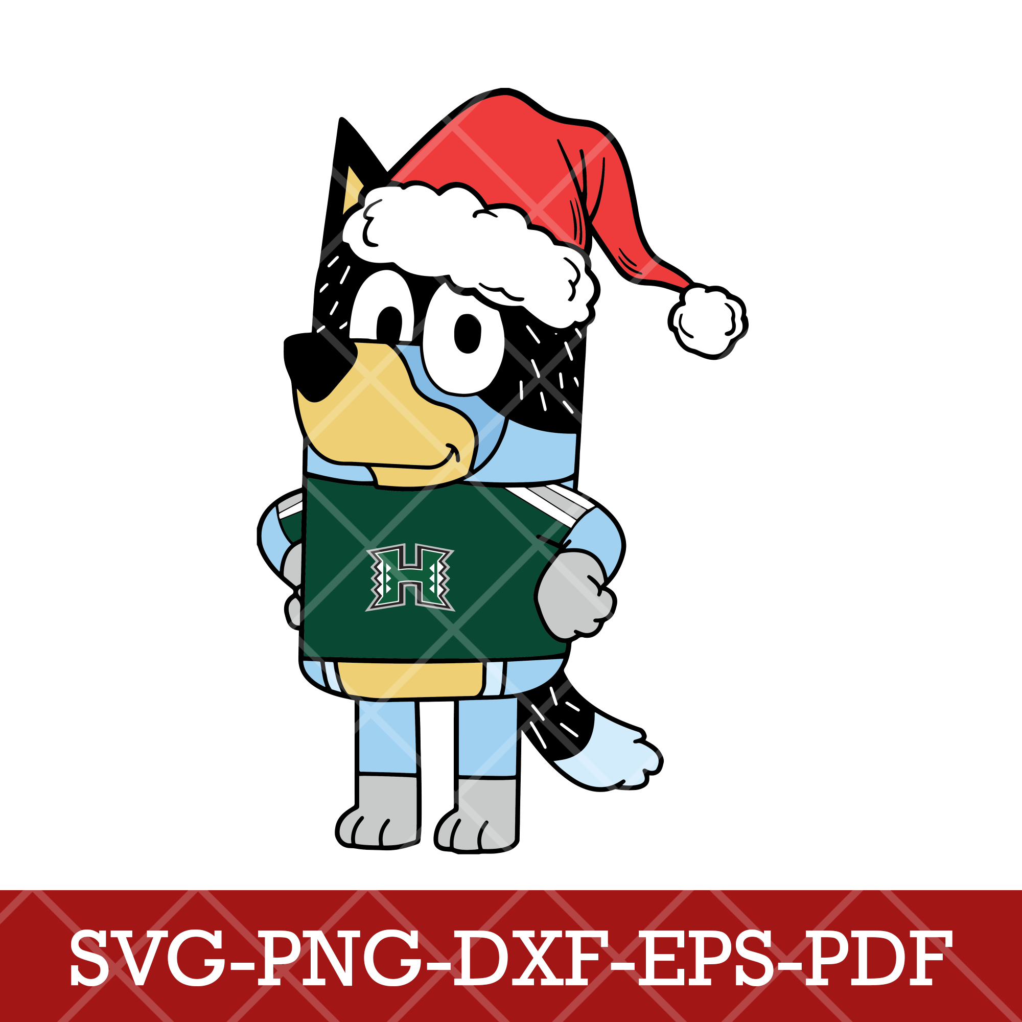 Hawaii Rainbow Warriors_NCAA Bluey 7,SVG,DXF,EPS,PNG,digital | Inspire ...