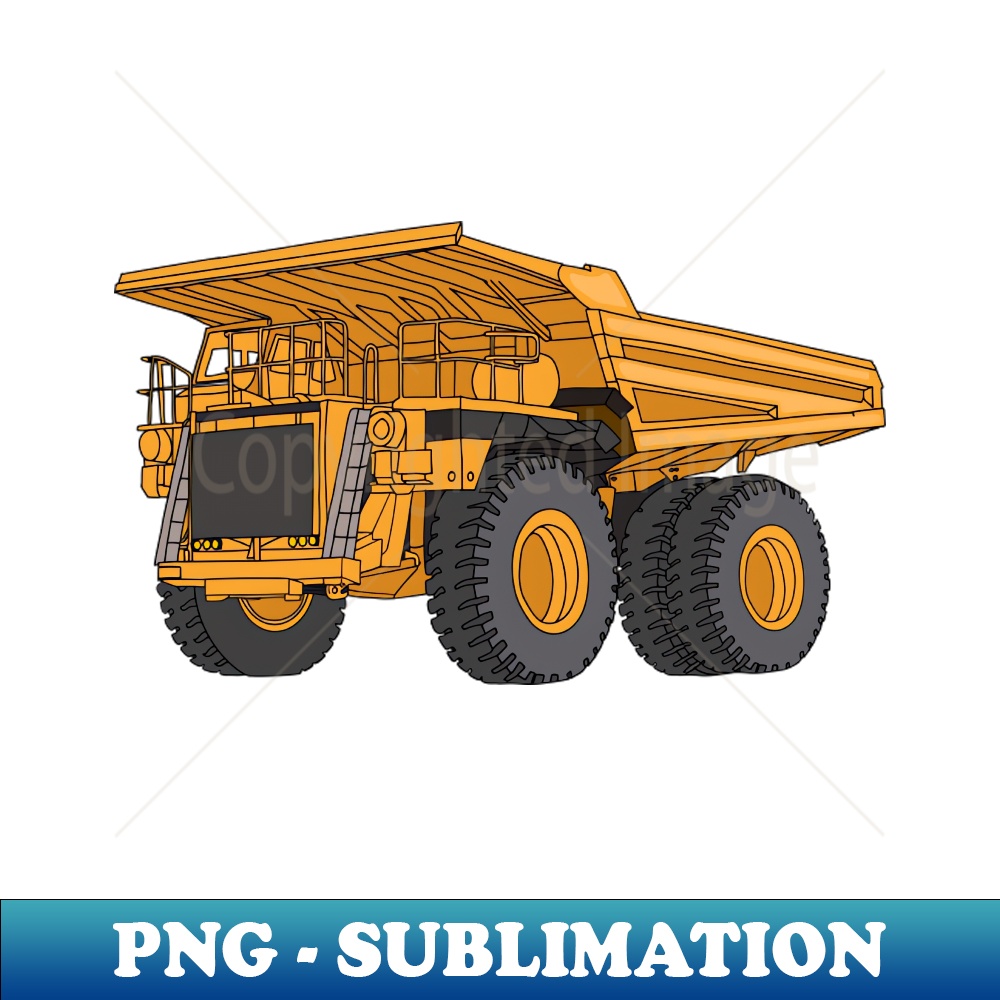 Haul truck cartoon illustration - Exclusive Sublimation Digi | Inspire ...