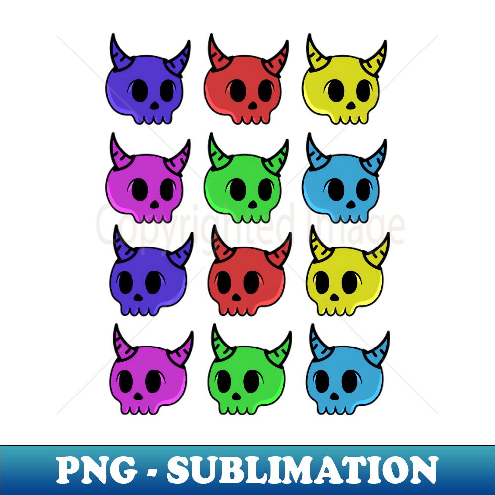 Skull collage - PNG Transparent Sublimation Design - Bold & - Inspire ...