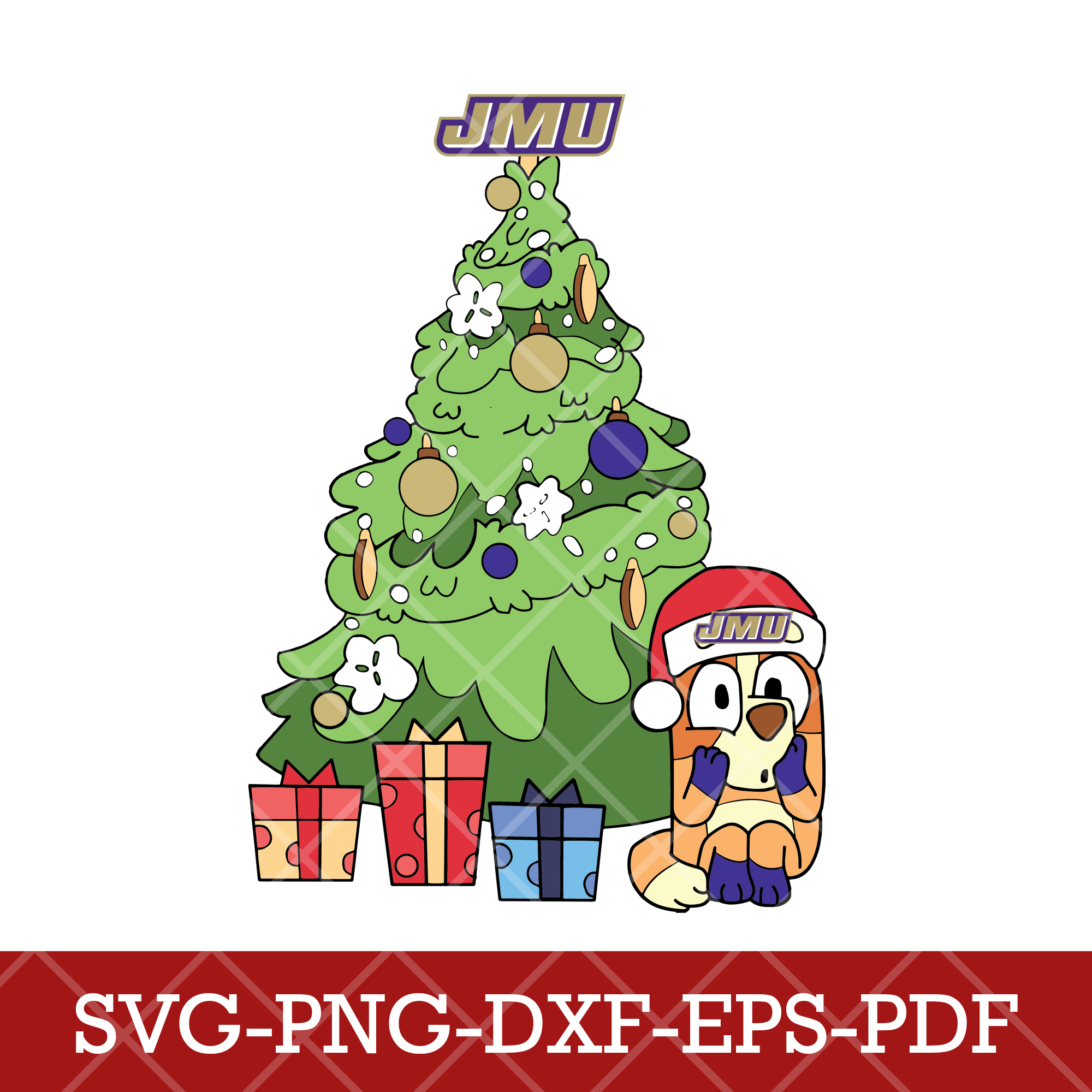 James Madison Dukes_NCAA Bluey 9,SVG,DXF,EPS,PNG,digital dow | Inspire ...