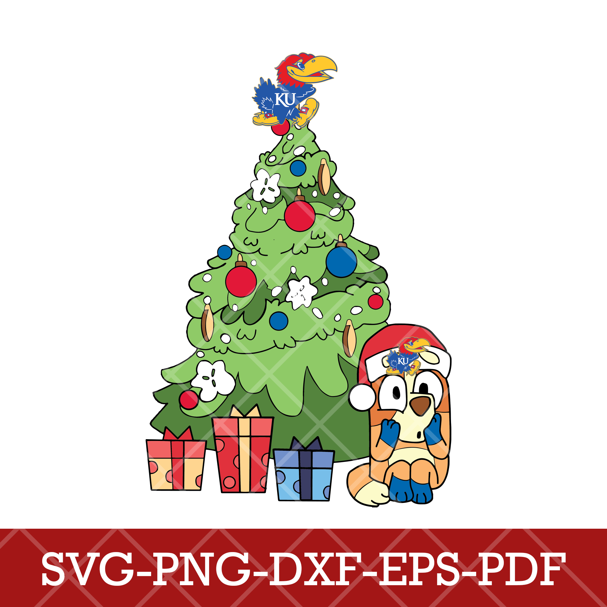 Kansas Jayhawks_NCAA Bluey 9,SVG,DXF,EPS,PNG,digital downloa | Inspire ...