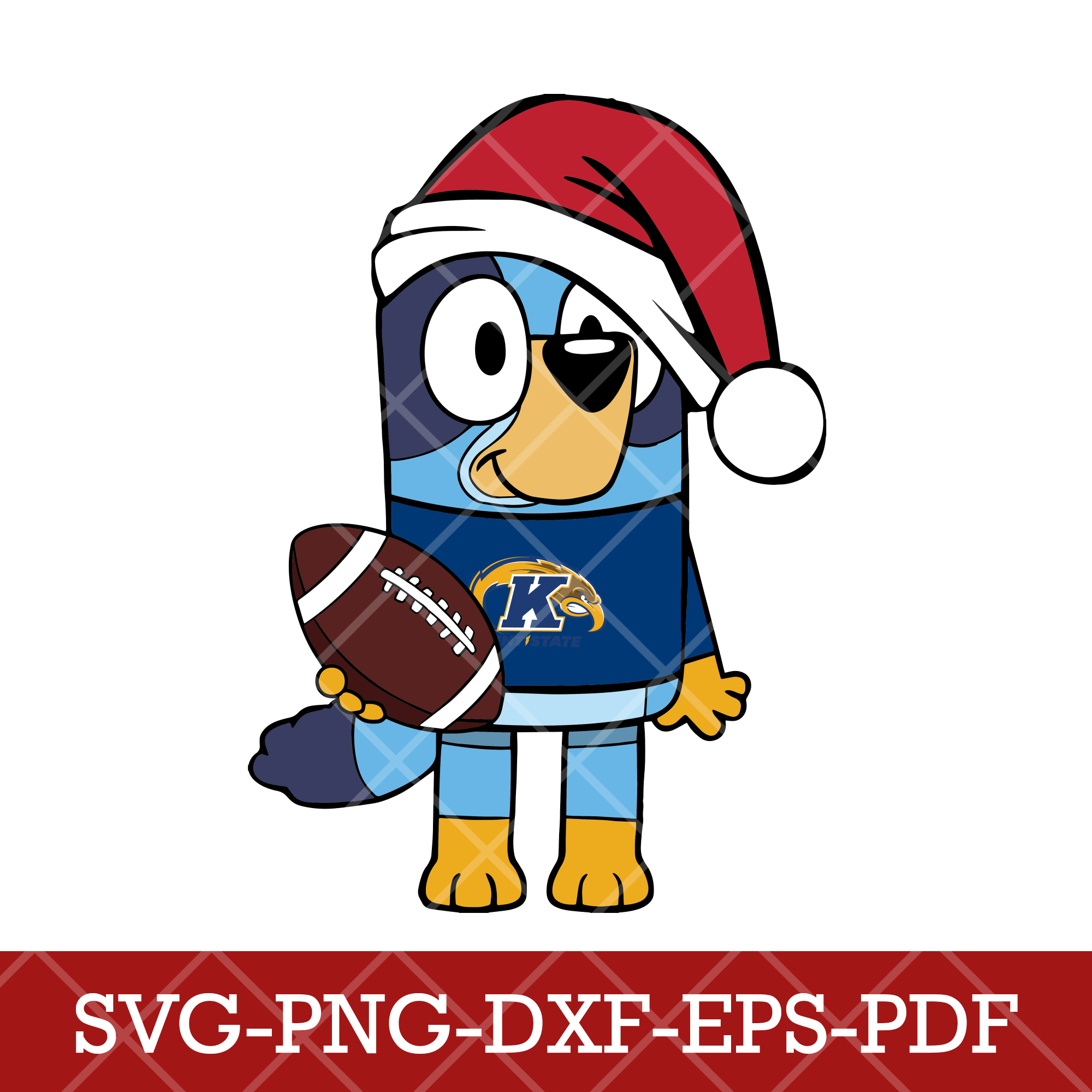 Kent State Golden Flashes_NCAA Bluey 6,SVG,DXF,EPS,PNG,digit | Inspire ...