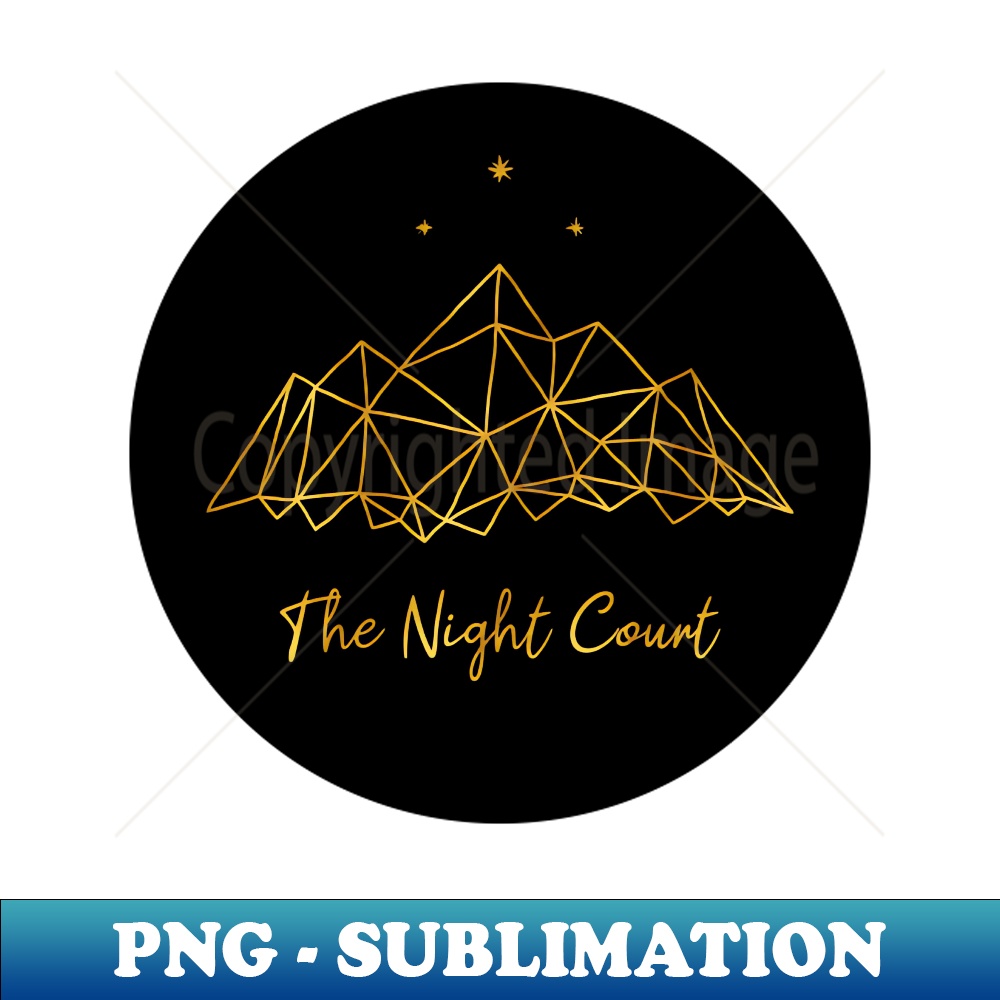 The night court - gold on black - PNG Sublimation Digital Do | Inspire ...