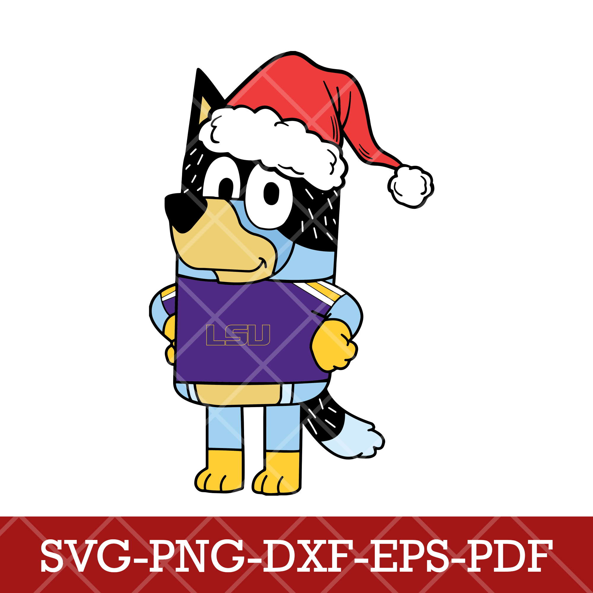 LSU Tigers_NCAA Bluey 7,SVG,DXF,EPS,PNG,digital download,cri | Inspire ...