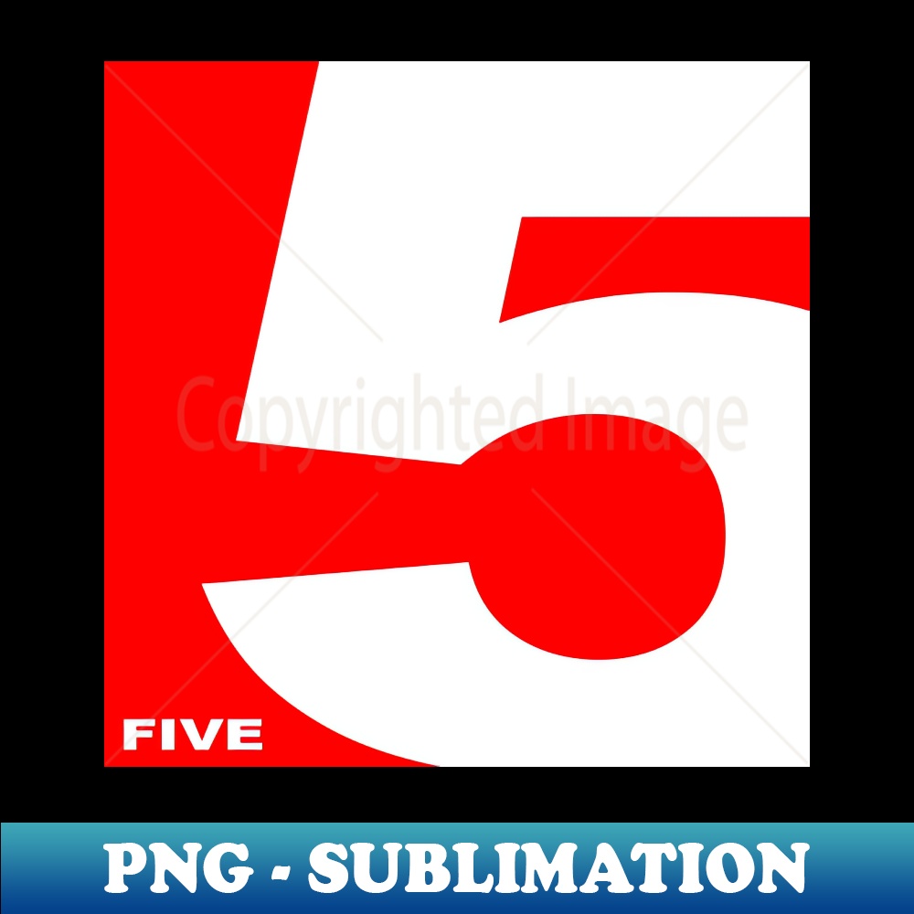 CUTE MODERN NUMBER 5 FIVE RED COLOR - Aesthetic Sublimation | Inspire ...