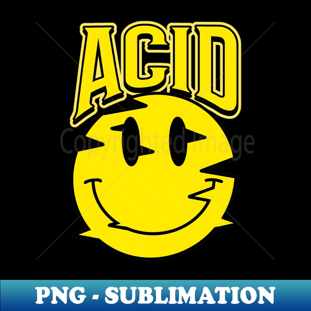 ACID - Smiley Glitch - Modern Sublimation PNG File - Instant | Inspire ...