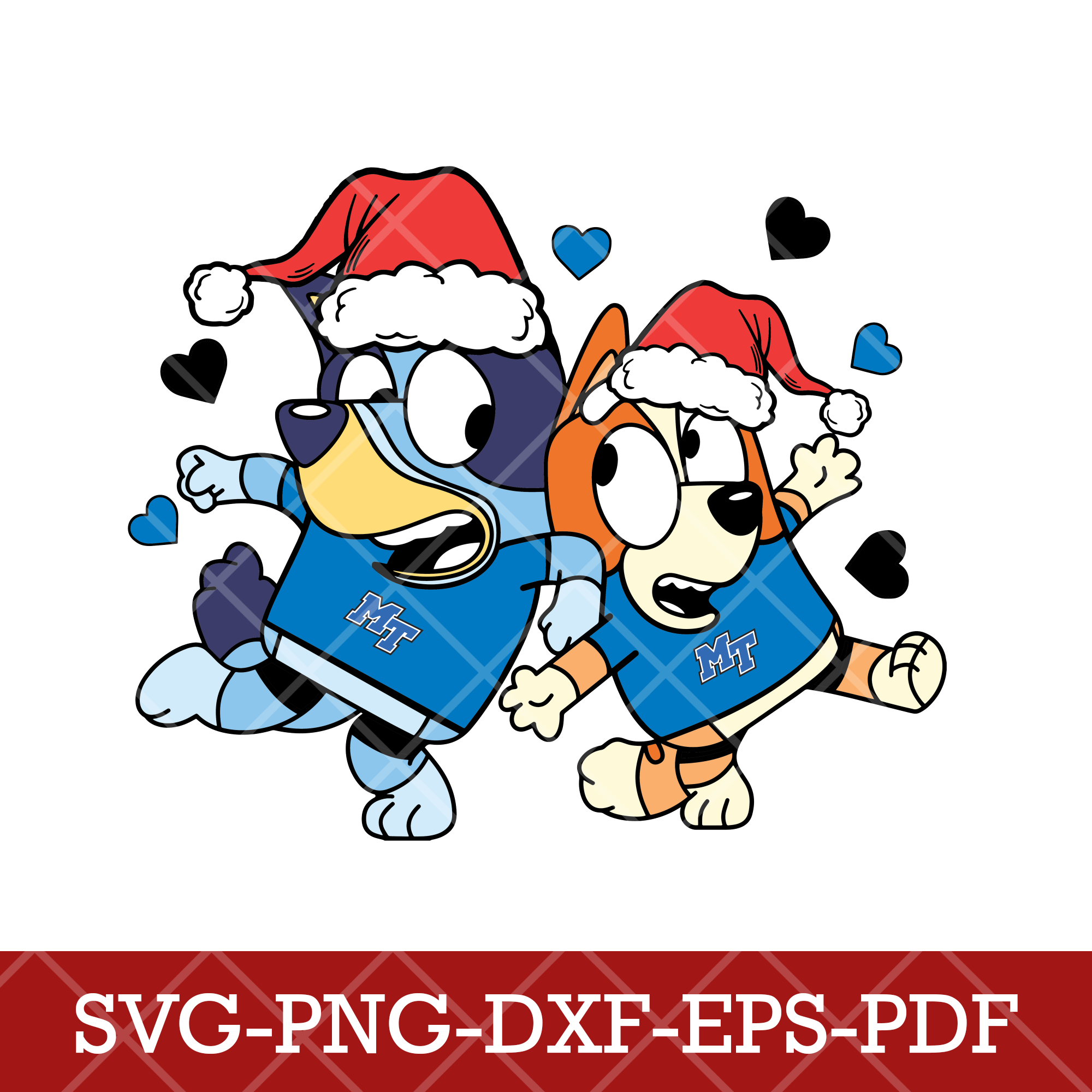 Middle Tennessee Blue Raiders_NCAA Bluey 1,SVG,DXF,EPS,PNG,d - Inspire ...