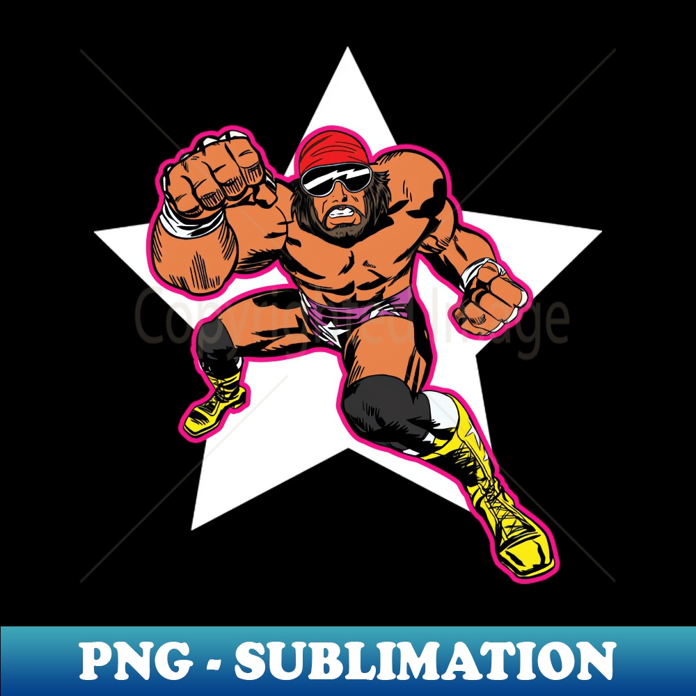 Macho Man Kirby Style - PNG Transparent Digital Download Fil | Inspire ...