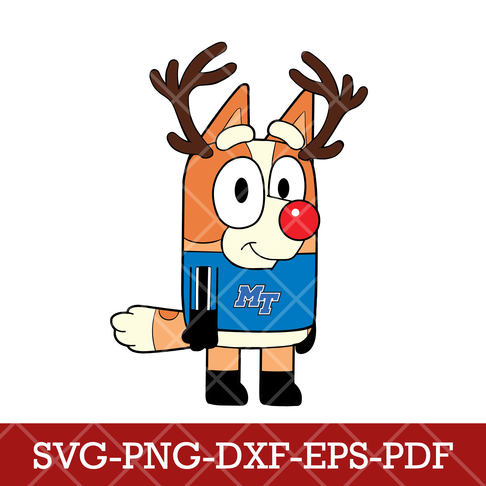 Middle Tennessee Blue Raiders_NCAA Bluey 8,SVG,DXF,EPS,PNG,d | Inspire ...