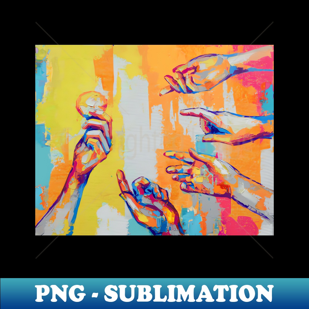 Hands - oil painting The picture depicts a metaphor for team | Inspire ...