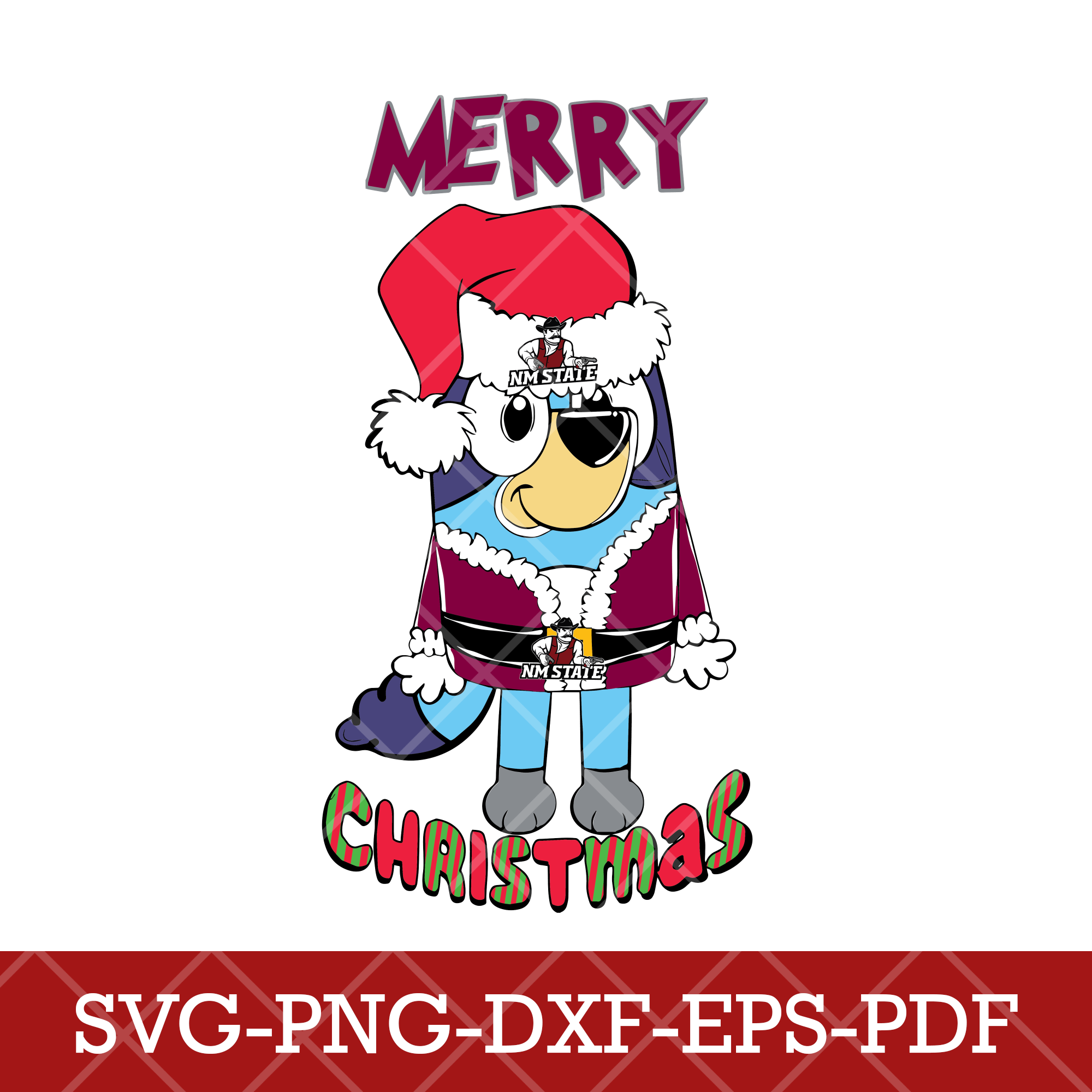 New Mexico State Aggies_NCAA Bluey 10,SVG,DXF,EPS,PNG,digita | Inspire ...