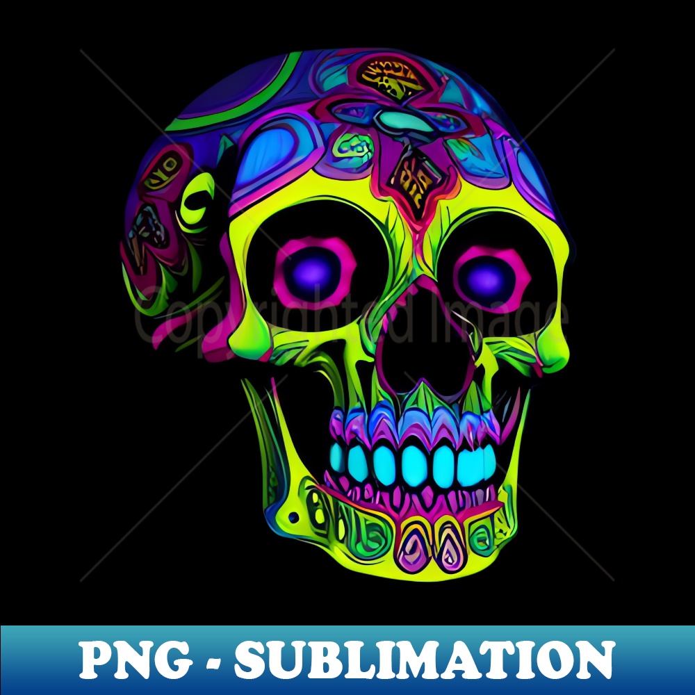colorful skull psychedelic trippy rainbow hippie beautiful w | Inspire ...
