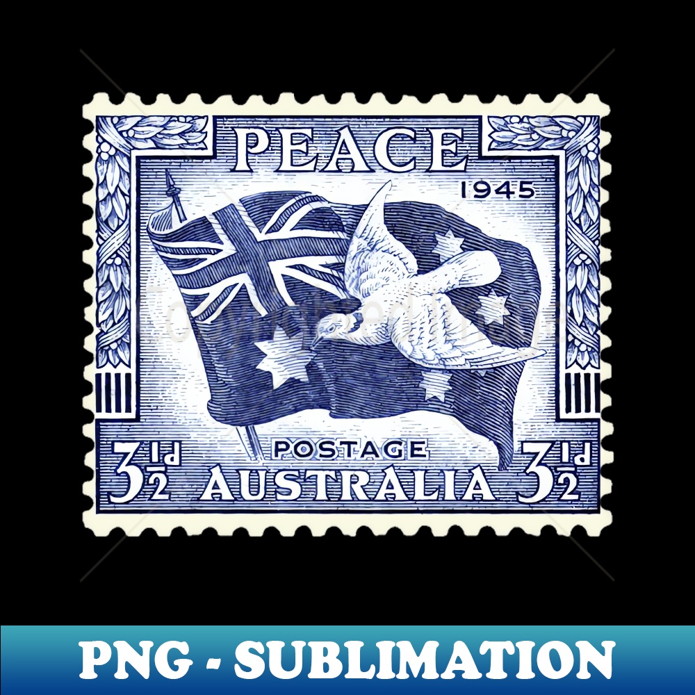 Australian Flag Postage Stamp - Exclusive Sublimation Digita | Inspire ...
