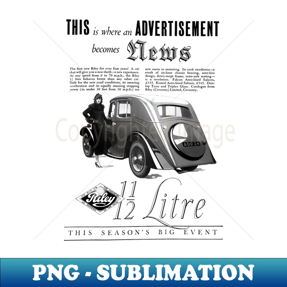 RILEY 1 12 LITRE - advert - Signature Sublimation PNG File - | Inspire ...