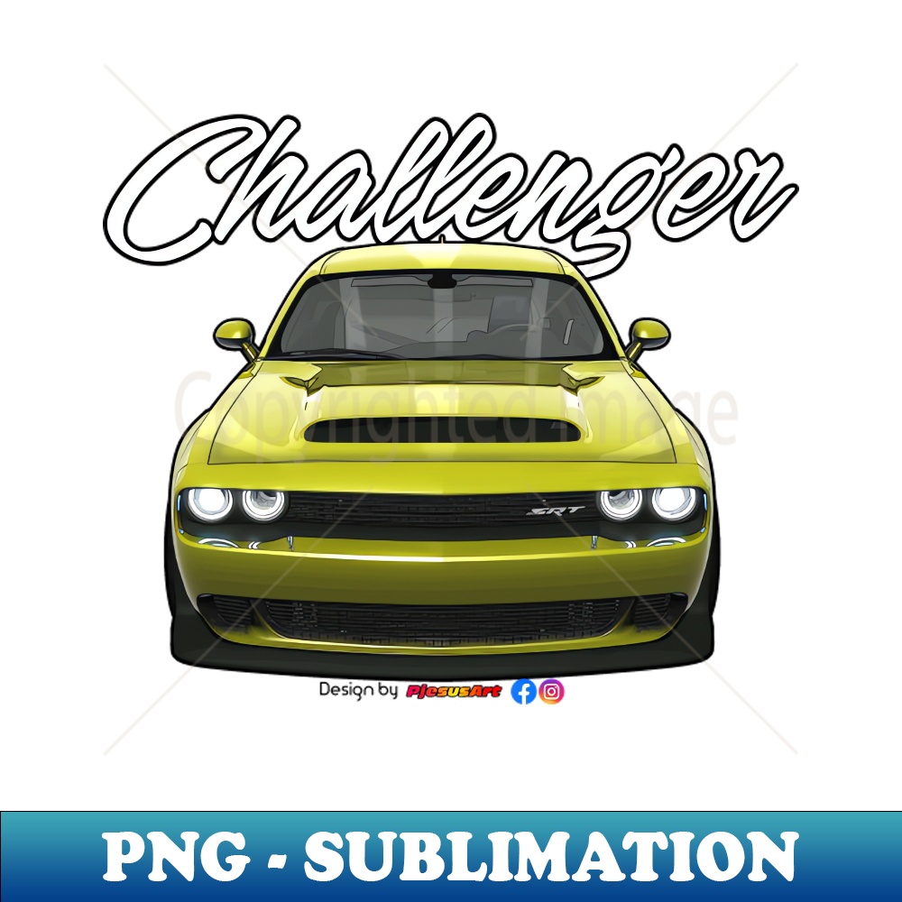 Challenger SRT Yellow by pjesusart - PNG Transparent Sublima | Inspire ...