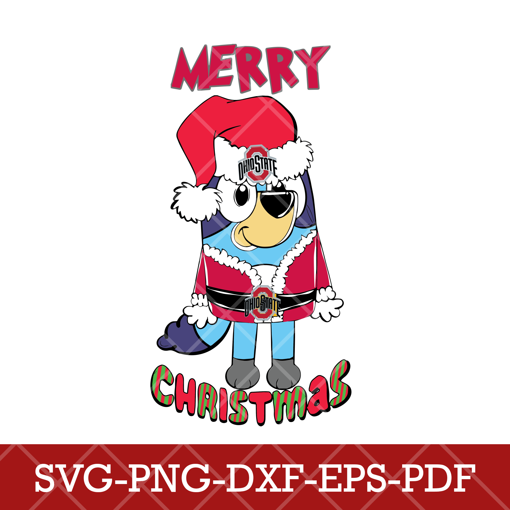 Ohio State Buckeyes_NCAA Bluey 10,SVG,DXF,EPS,PNG,digital do | Inspire ...