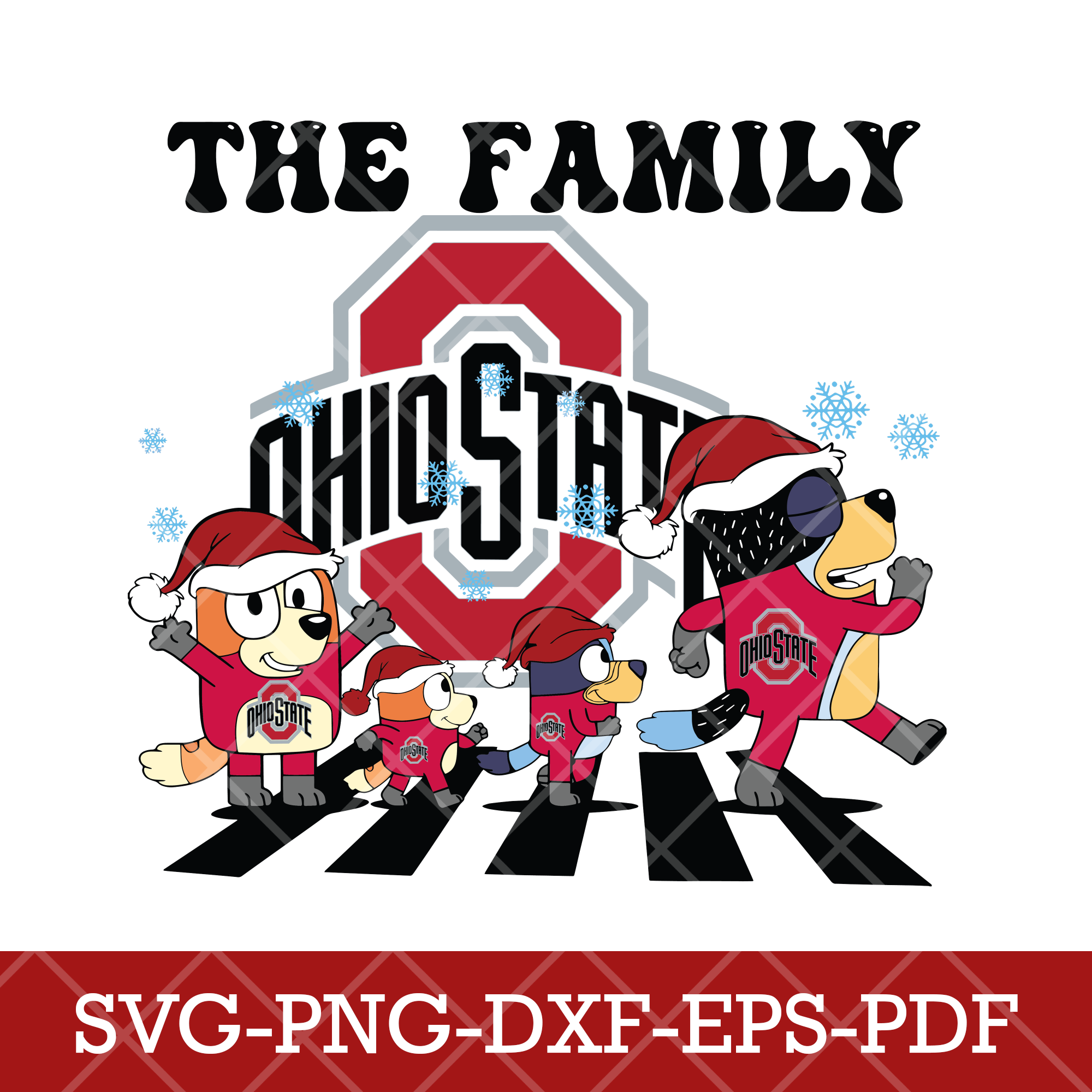 Ohio State Buckeyes_NCAA Bluey 3,SVG,DXF,EPS,PNG,digital dow | Inspire ...