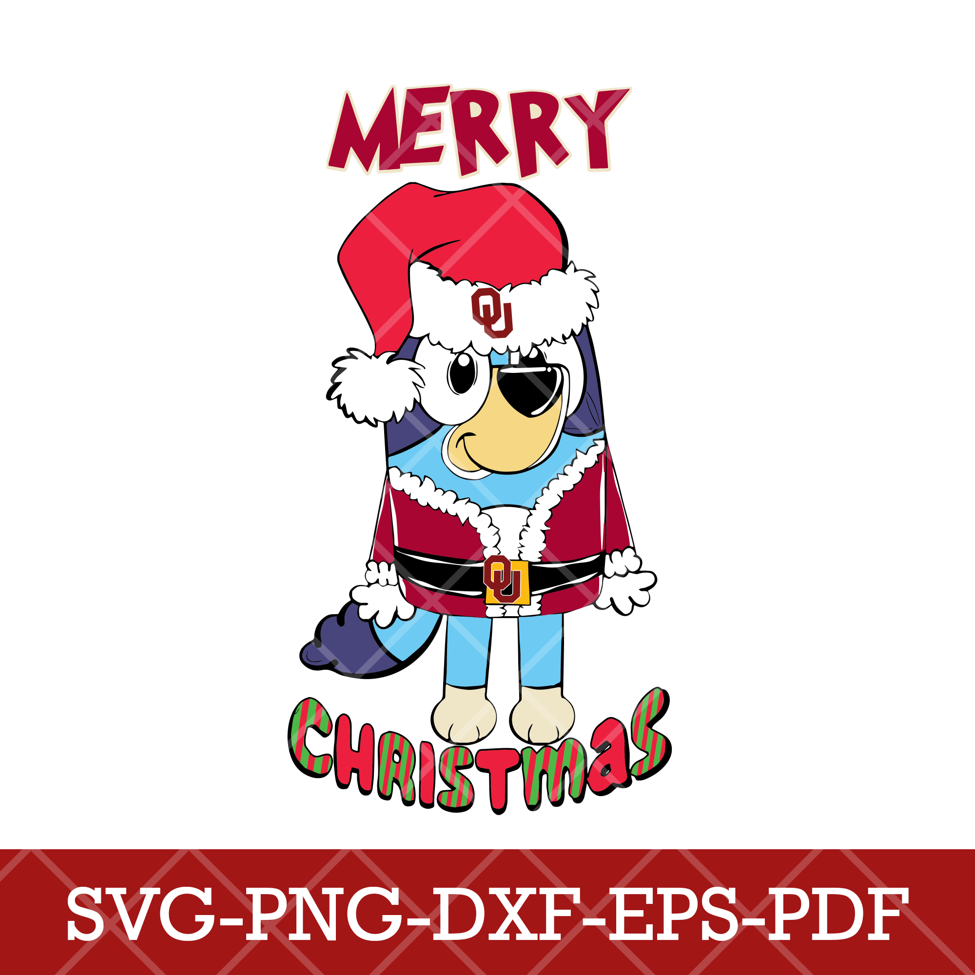 Oklahoma Sooners_NCAA Bluey 10,SVG,DXF,EPS,PNG,digital downl | Inspire ...