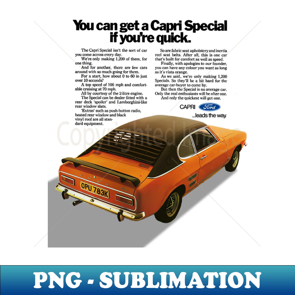 FORD CAPRI SPECIAL - advert - Instant Sublimation Digital Do | Inspire ...