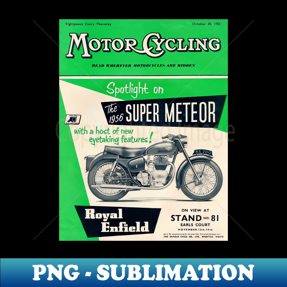 Vintage Motor Cycle Magazine Cover - High-Quality PNG Sublim | Inspire ...