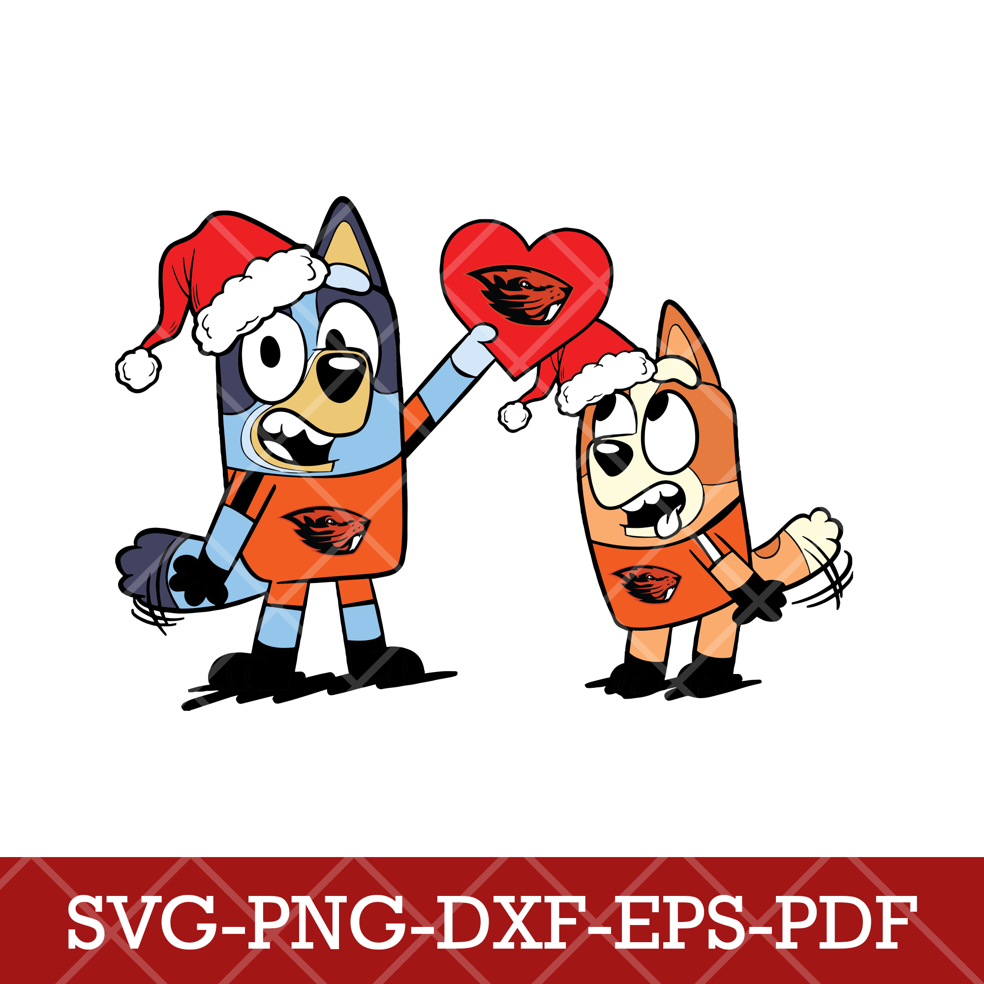Oregon State Beavers_NCAA Bluey 2,SVG,DXF,EPS,PNG,digital do | Inspire ...