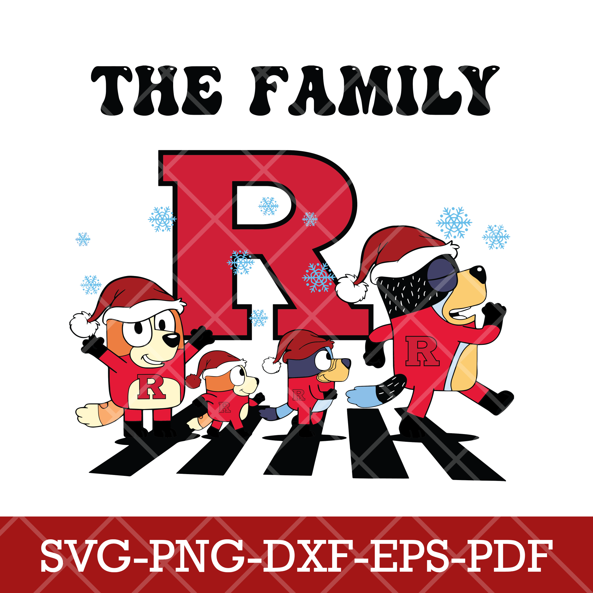 Rutgers Scarlet Knights_NCAA Bluey 3,SVG,DXF,EPS,PNG,digital | Inspire ...