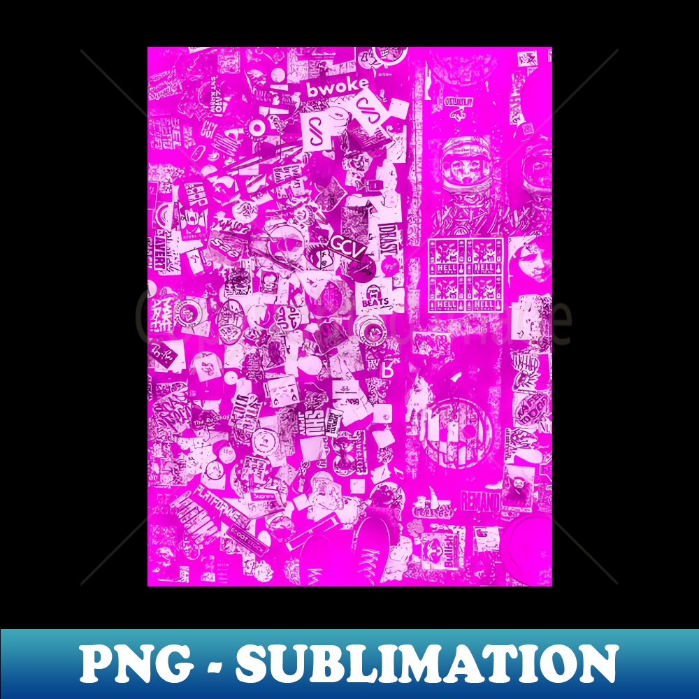 Pink Street Sticker Pop Art NYC - PNG Transparent Sublimatio - Inspire ...
