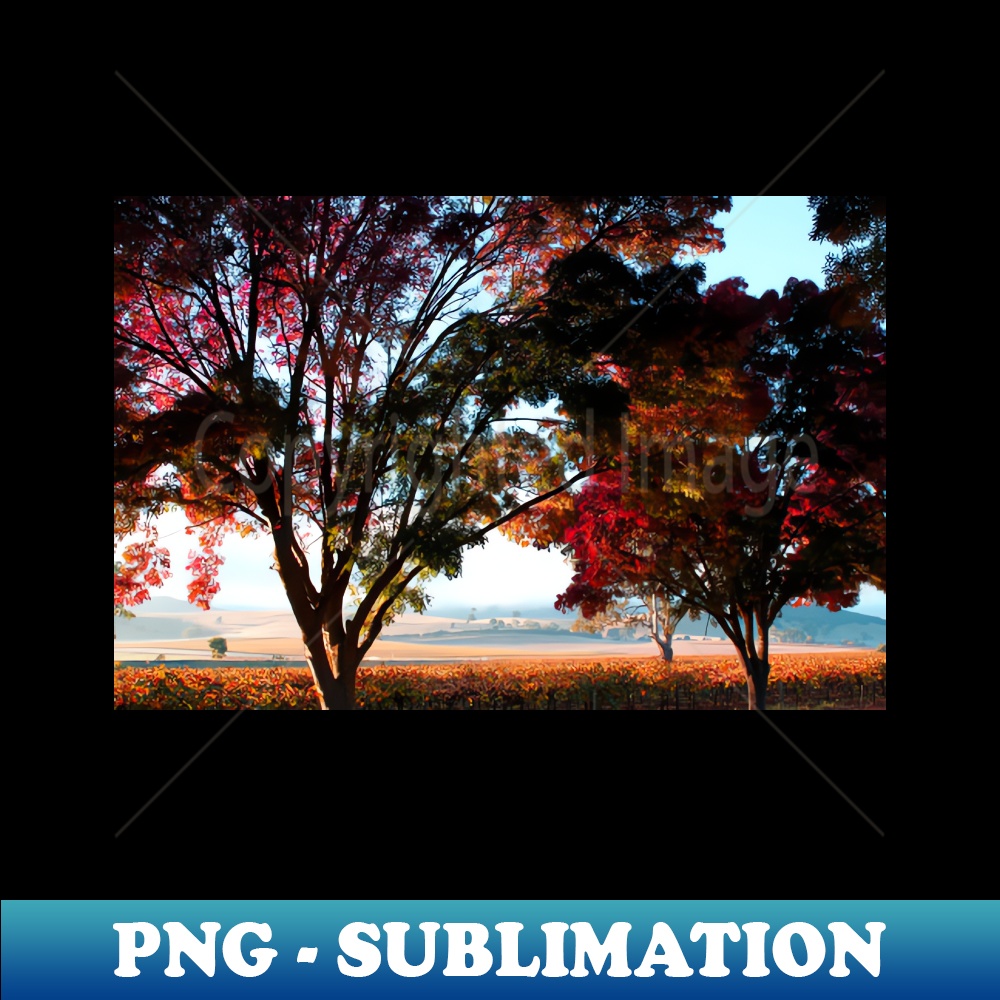 Autumn Sunrise in the Barossa - PNG Transparent Sublimation - Inspire ...