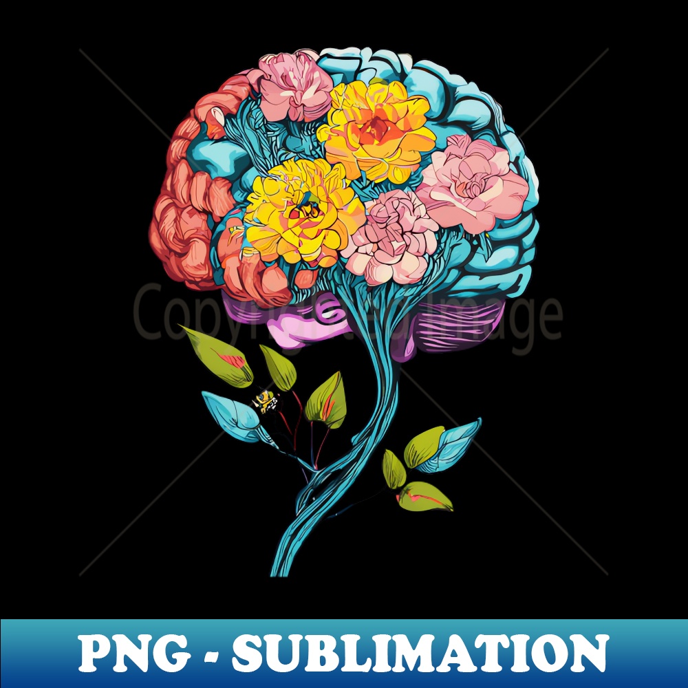 brain flowers - High-Resolution PNG Sublimation File - Unlea | Inspire ...