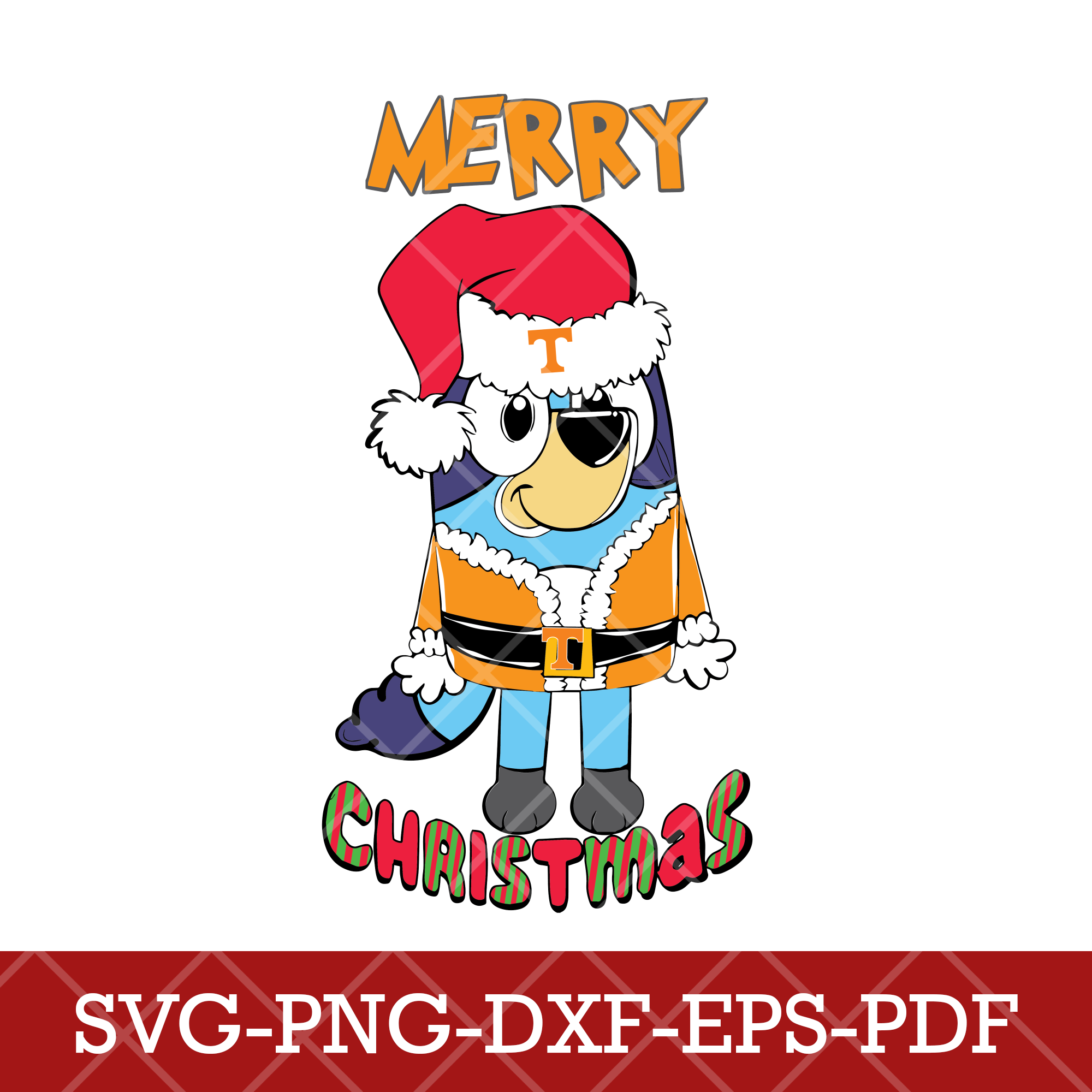 Tennessee Volunteers_NCAA Bluey 10,SVG,DXF,EPS,PNG,digital d - Inspire ...