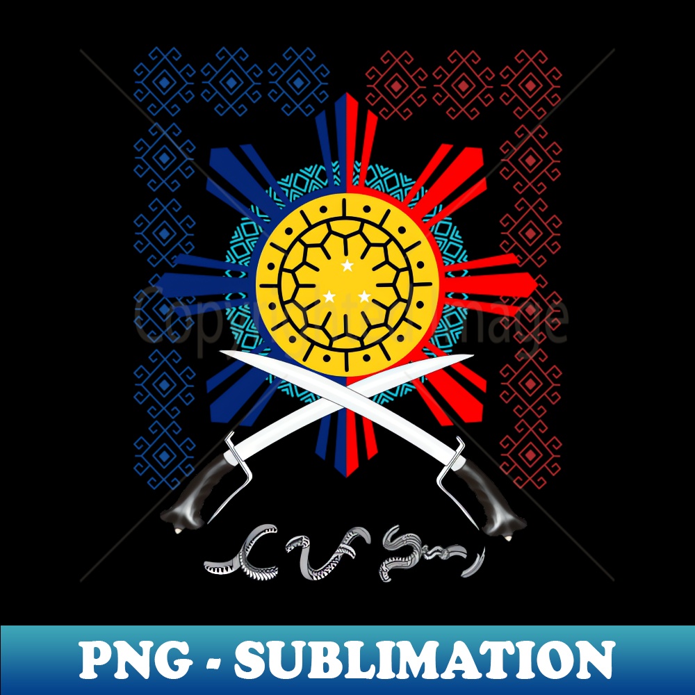 Philippine Sun Philippine Swords Ginunting Baybayin word T | Inspire Uplift