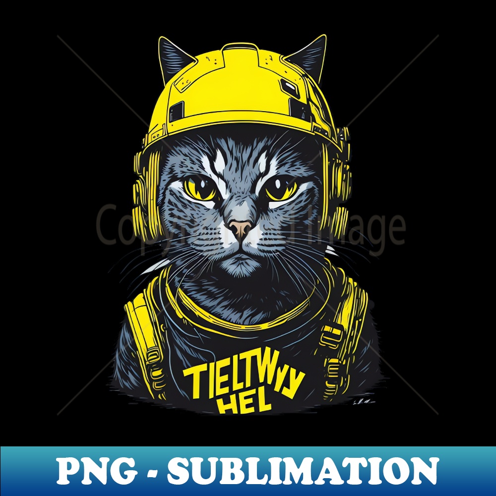 Cat construction illustration - High-Resolution PNG Sublimat | Inspire ...