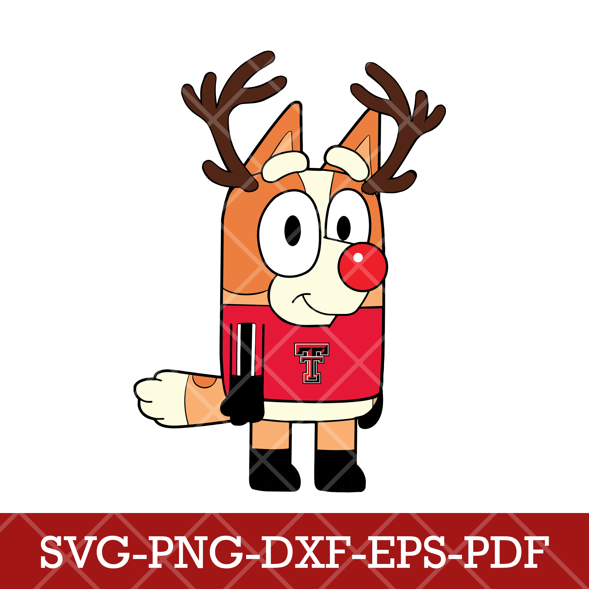 Texas Tech Red Raiders_NCAA Bluey 8,SVG,DXF,EPS,PNG,digital | Inspire ...