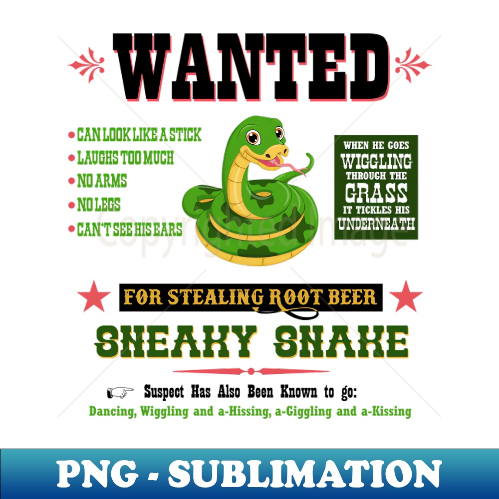 Sneaky Snake Wanted Poster - Tom T Hall - Vintage Sublimatio | Inspire ...