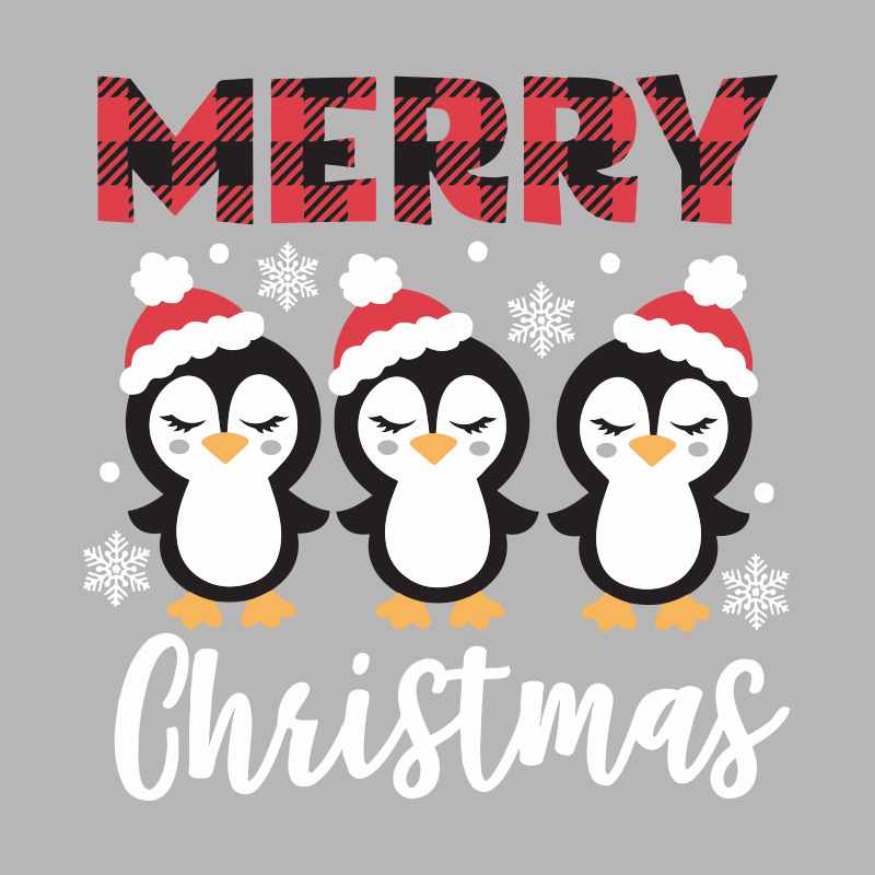 Merry Christmas Penguin Svg, Penguin clipart, Christmas Peng | Inspire ...
