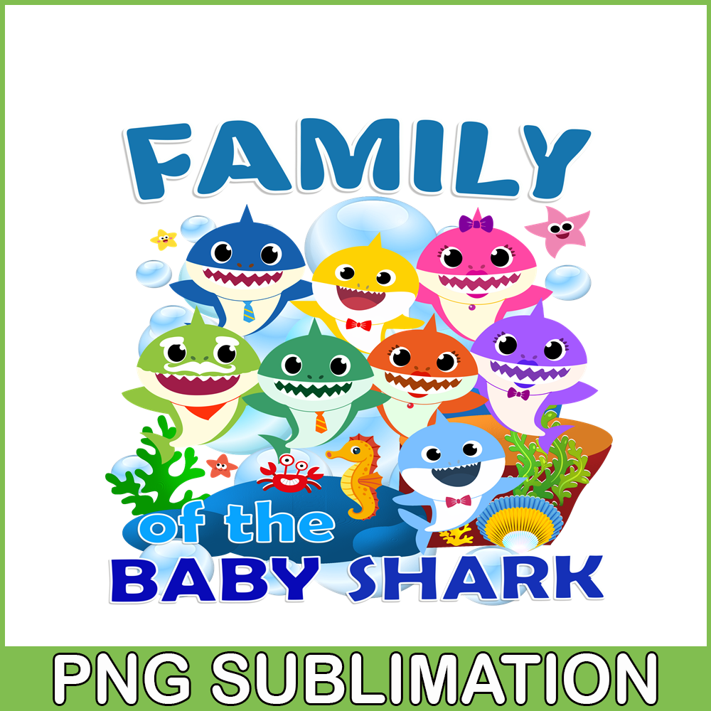 Family of the baby shark png | Inspire Uplift