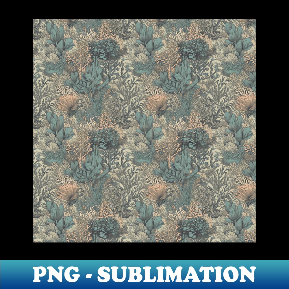 Aquatic Seamless Pattern Underwater Sea Life Ocean Marine Aq | Inspire ...