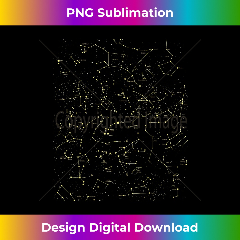 Star Constellation Night Sky Astronomy Map - Sleek Sublimati | Inspire ...