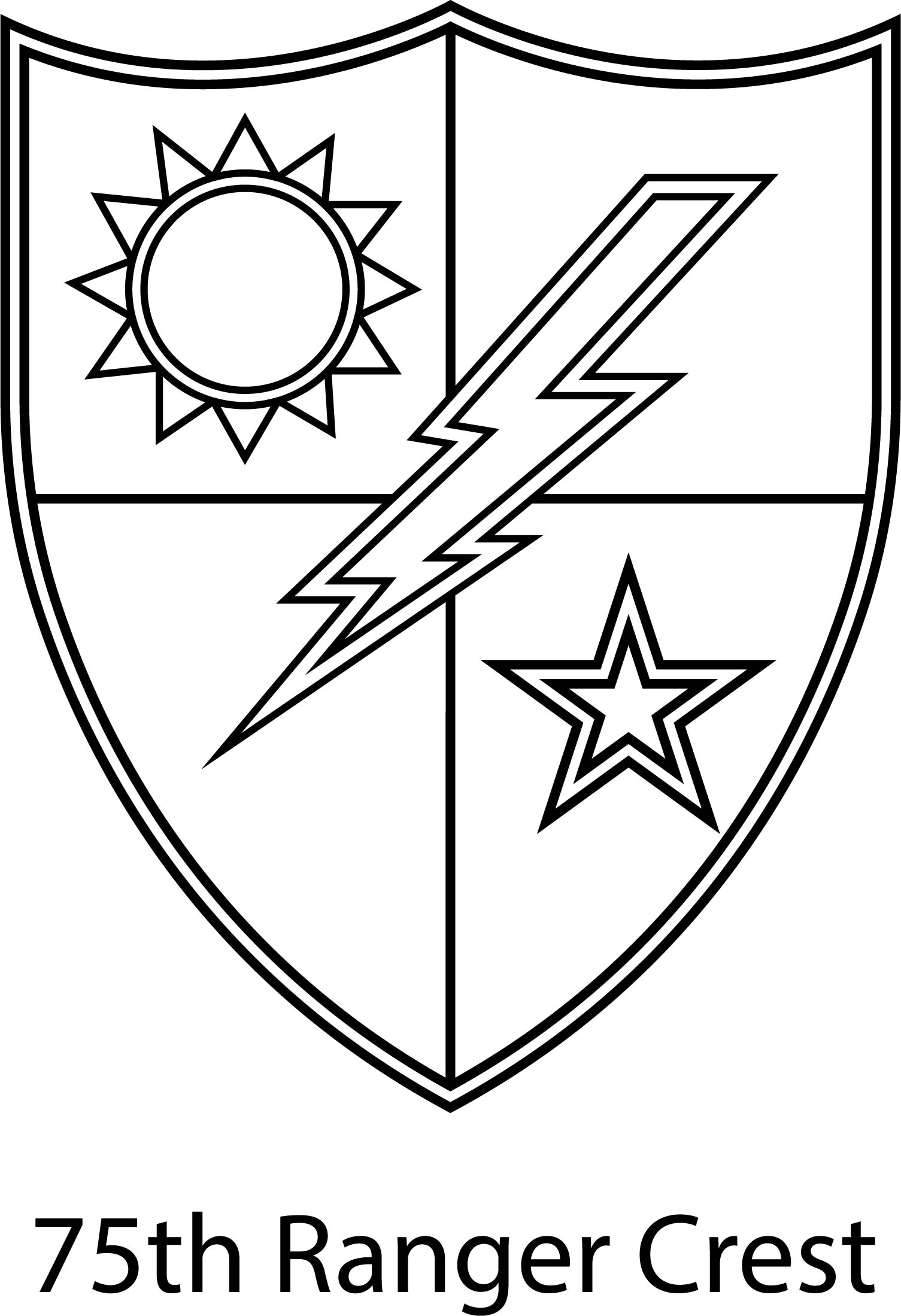 75th Ranger Crest VECTOR FILE VECTOR FILE SVG DXF EPS PNG JP - Inspire ...