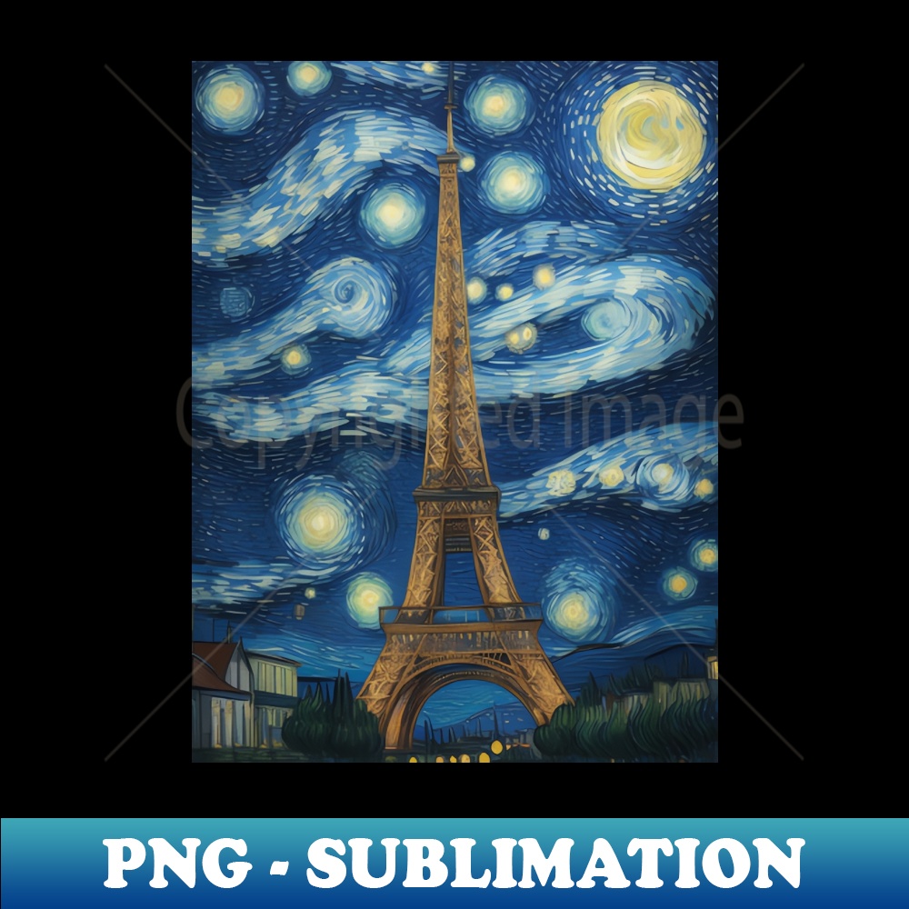 Starry Night in Paris Post Impressionism Van gogh Inspired A | Inspire ...
